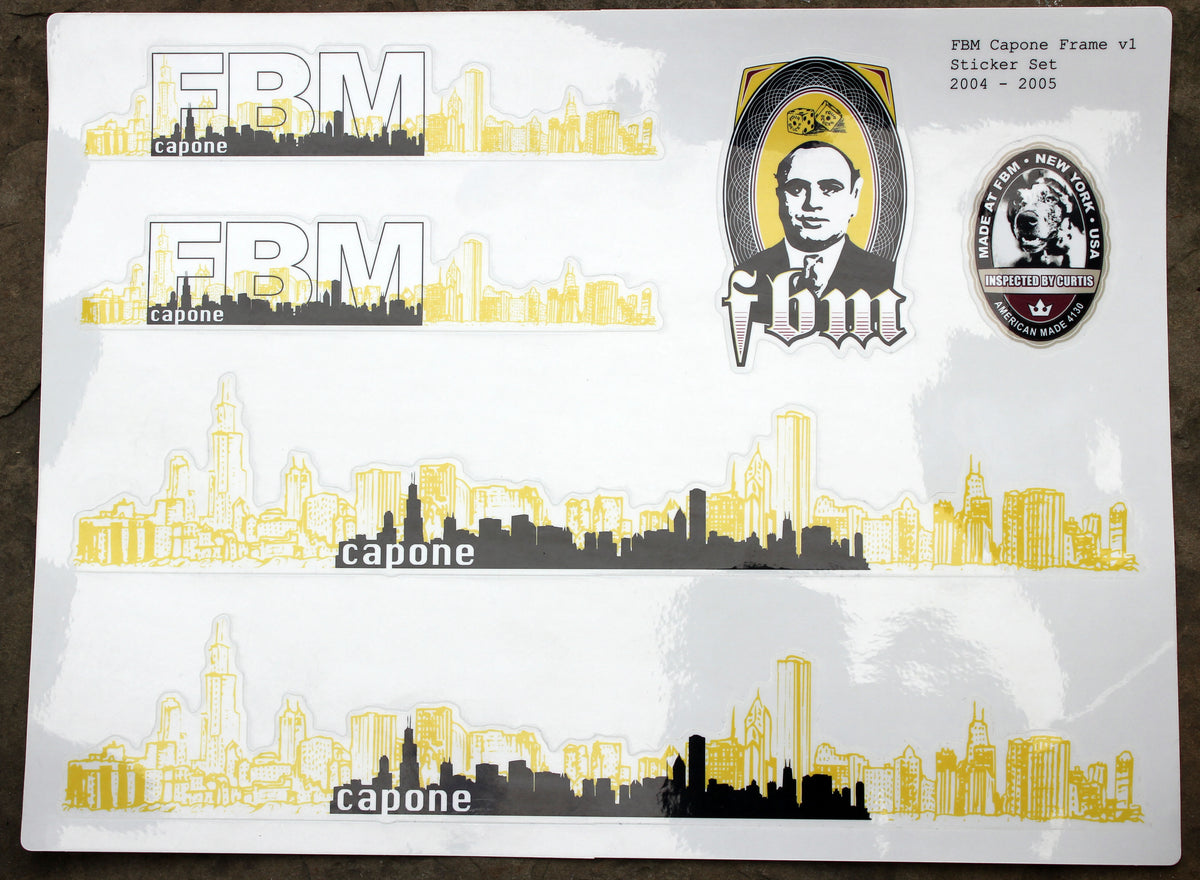 FBM Capone Frame v1 Sticker Sheet – FBMbikes